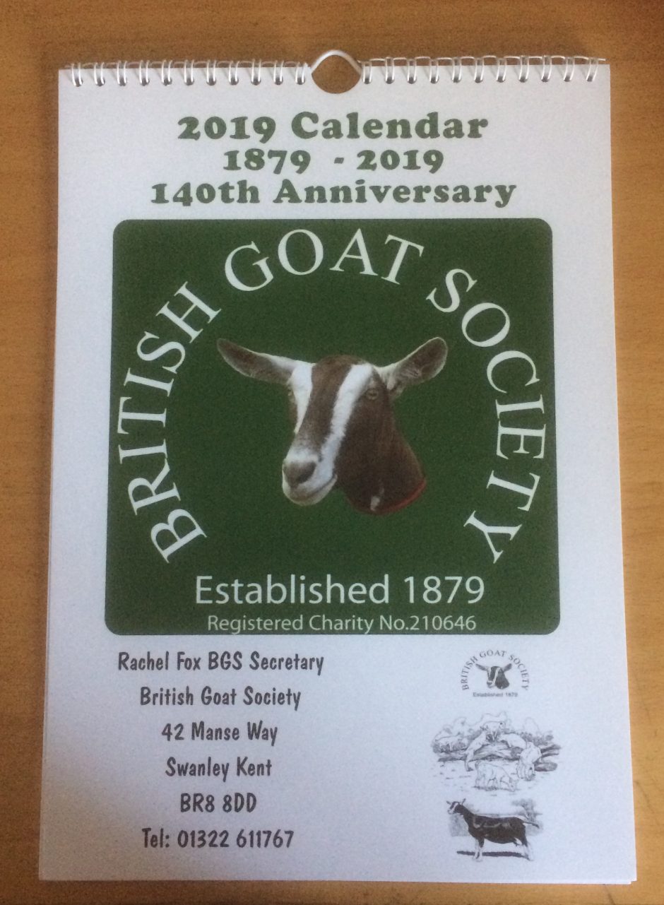 2019 Calendar - British Goat Society