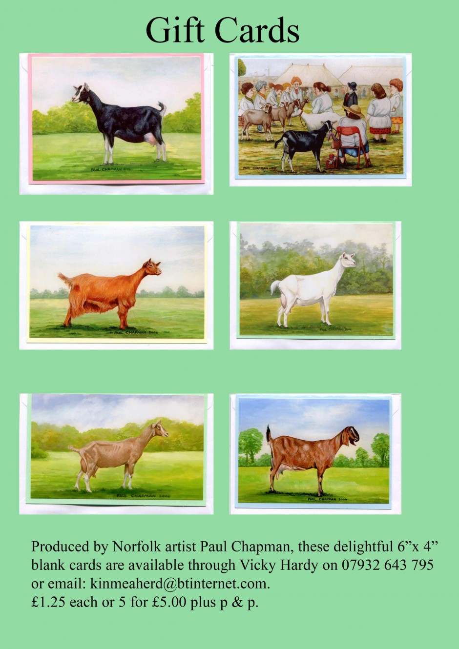 Gift Cards - British Goat Society